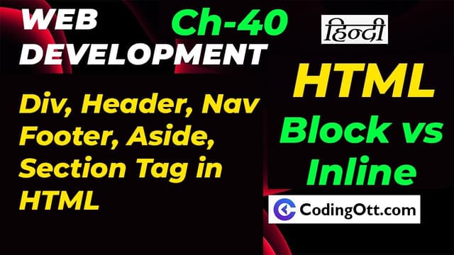 ch 40 block level inline elements