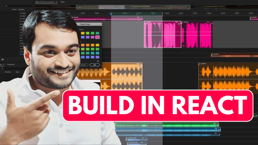 build audio player in react